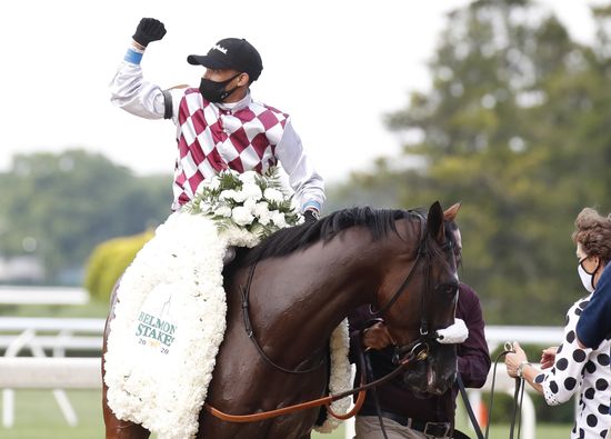 Jockey Manny Franco Celebrates After He Editorial Stock Photo - Stock ...