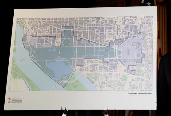 Map Federal Zone Newly Proposed Dc Editorial Stock Photo - Stock Image ...
