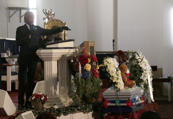 Rev Al Sharpton Points Casket When Editorial Stock Photo - Stock Image ...