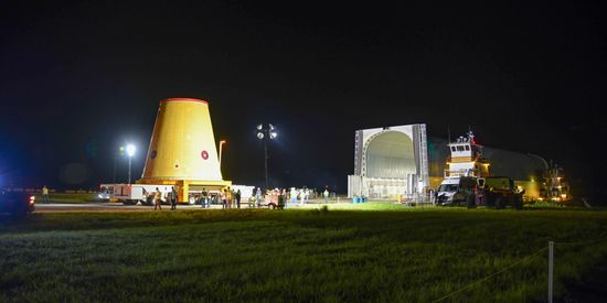 Sls Rocket Stage Adapter Section Arrives Editorial Stock Photo - Stock ...
