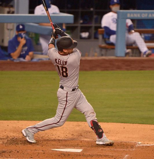 Arizona Diamondbacks Catcher Carson Kelly 18 Editorial Stock Photo ...