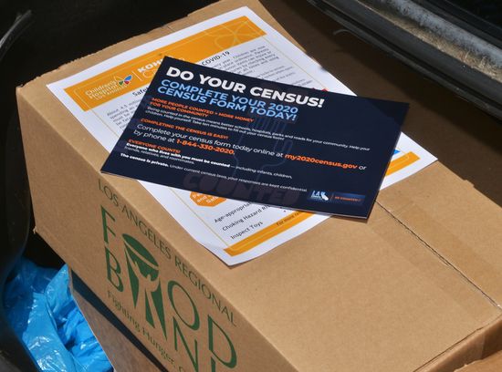 Pamphlet 2020 Census Information Included Box Editorial Stock Photo ...