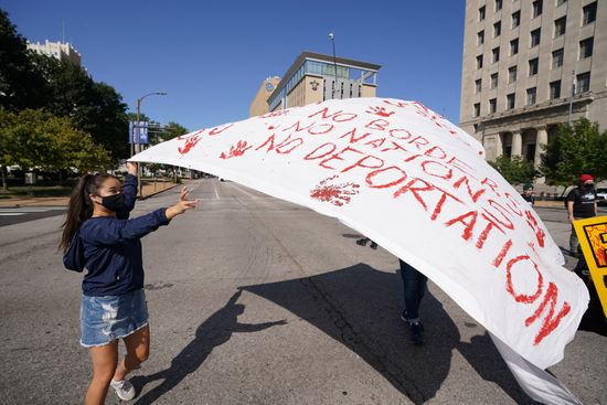 Protester Fights Wind Hold Onto Painted Editorial Stock Photo - Stock ...