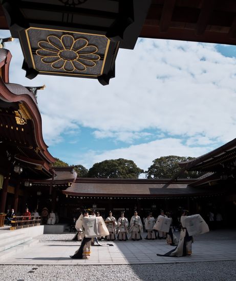 Court Musicians Gagaku Japanese Ancient Court Editorial Stock Photo ...
