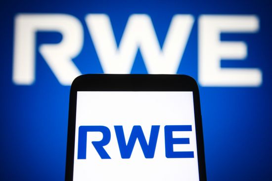This Photo Illustration Rwe Ag Logo Editorial Stock Photo - Stock Image ...