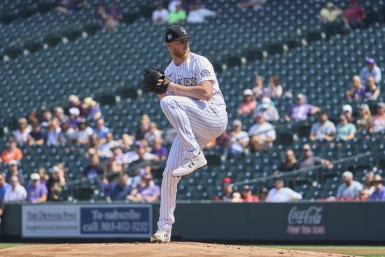 Colorado Pitcher Jon Gray 55 Throws Editorial Stock Photo - Stock Image ...