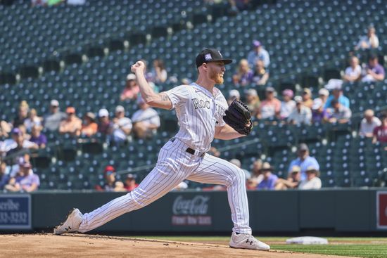 Colorado Pitcher Jon Gray 55 Throws Editorial Stock Photo - Stock Image ...
