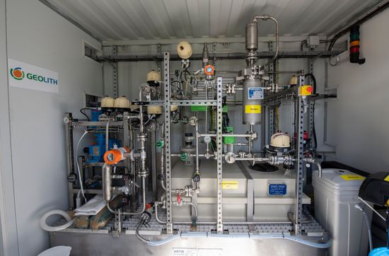 Geolith Test Processing Facilities Geothermal Waters Editorial Stock ...