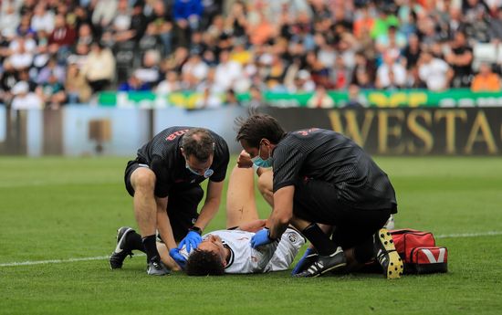 Rhys Williams Swansea City Receives Treatment Editorial Stock Photo ...