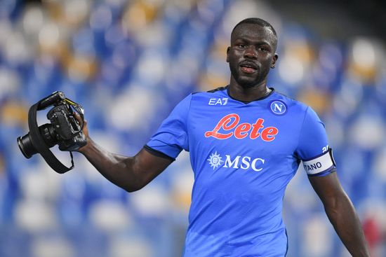 Kalidou Koulibaly Ssc Napoli Celebrates Camera Editorial Stock Photo ...