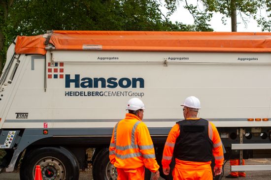 Hanson Lorry Leaving One Hs2 High Editorial Stock Photo - Stock Image ...