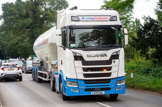 Lomas Distribution Lorry Arriving One Hs2 Editorial Stock Photo - Stock ...