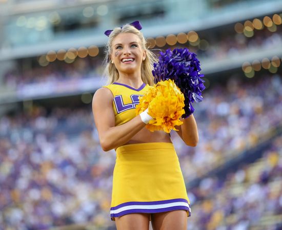 Lsu Cheerleader Smiles Crowd Before Ncaa Editorial Stock Photo - Stock ...