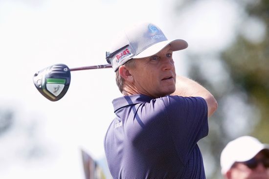 Golfer David Toms Swings On First Editorial Stock Photo - Stock Image ...