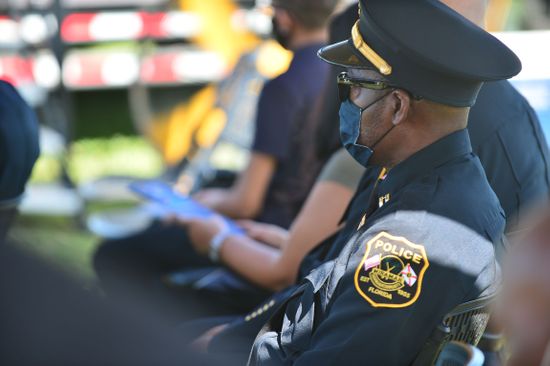 City Miramar Police Officer Attends City Editorial Stock Photo - Stock ...