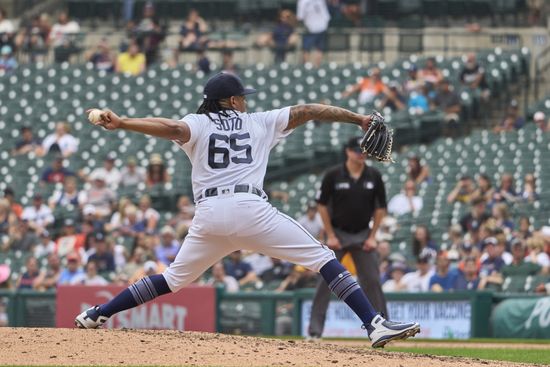 Detroit Pitcher Gregory Soto 65 Throws Editorial Stock Photo - Stock ...