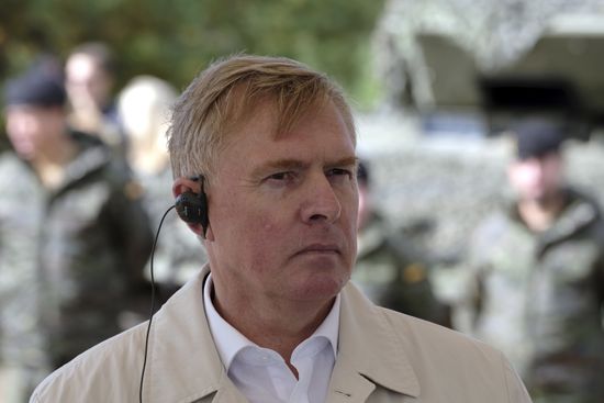 Estonian Minister Defence Kalle Laanet During Editorial Stock Photo ...