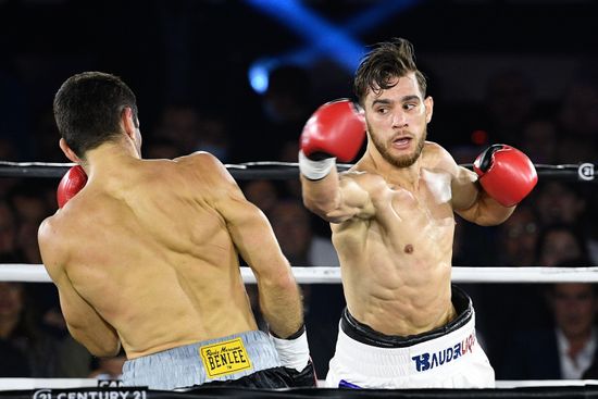 Mathieu Bauderlique During His Boxing Match Editorial Stock Photo ...