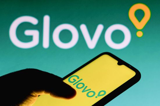 This Photo Illustration Glovo Logo Seen Editorial Stock Photo - Stock ...