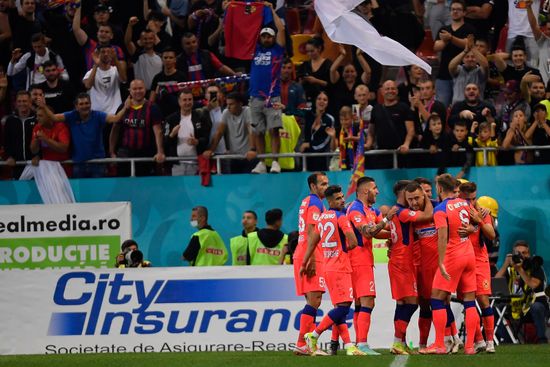 Andrei George Miron Scores Celebrates Action Editorial Stock Photo ...