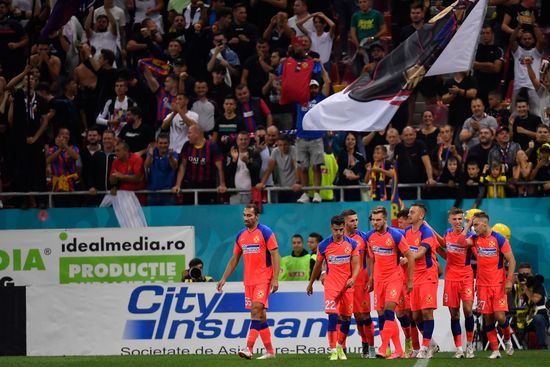 Andrei George Miron Scores Celebrates Action Editorial Stock Photo ...