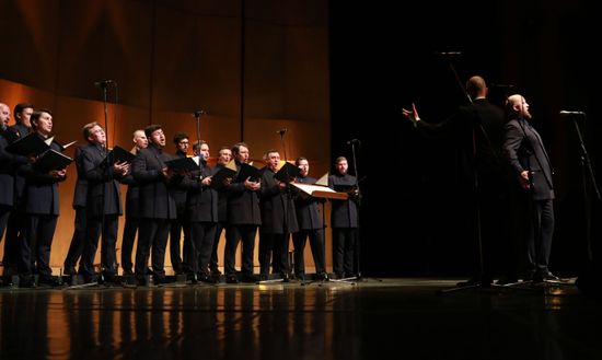 Choir Moscow Sretensky Monastery Performs During Editorial Stock Photo ...
