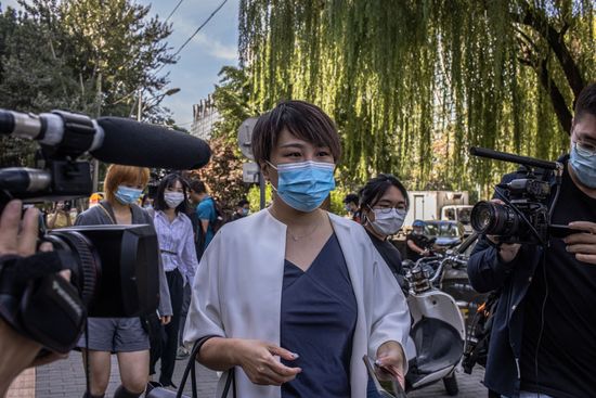 Teresa Xu Walks Enter Chaoyang Court Editorial Stock Photo - Stock ...