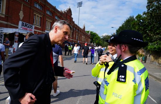Magician Performs Police Officers Editorial Stock Photo - Stock Image ...