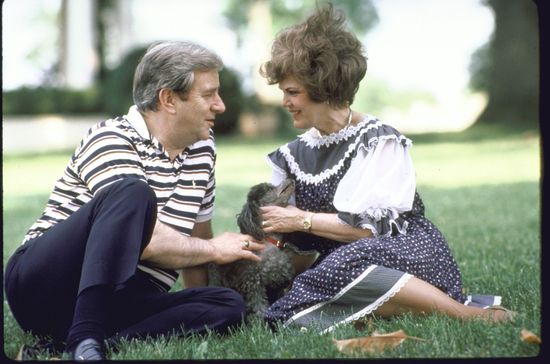 Preacher Rev Jerry Falwell Wife Sitting Editorial Stock Photo - Stock ...