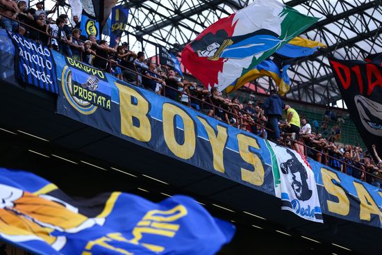 Internazionale Fc Supporters Flags Editorial Stock Photo - Stock Image ...