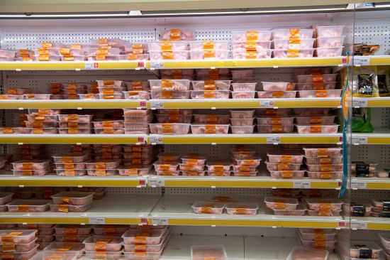 Chicken Meat Isle Sainsburys Supermarket Had Editorial Stock Photo ...
