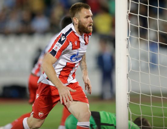 Red Stars Aleksandar Katai Celebrates After Editorial Stock Photo ...