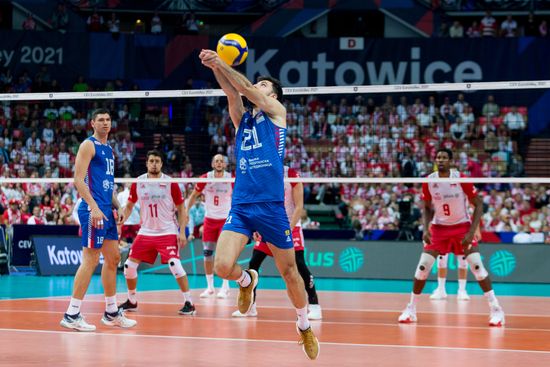 Vuk Todorovic Srb During Cev Eurovolley Editorial Stock Photo - Stock ...