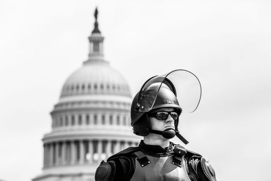 Capitol Police Officer Riot Gear One Editorial Stock Photo - Stock ...