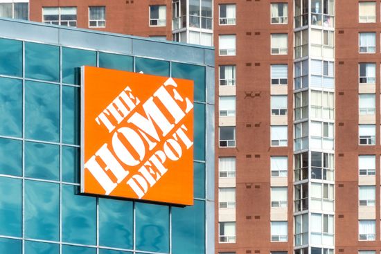 Home Depot Logo Sign On Wall Editorial Stock Photo - Stock Image ...