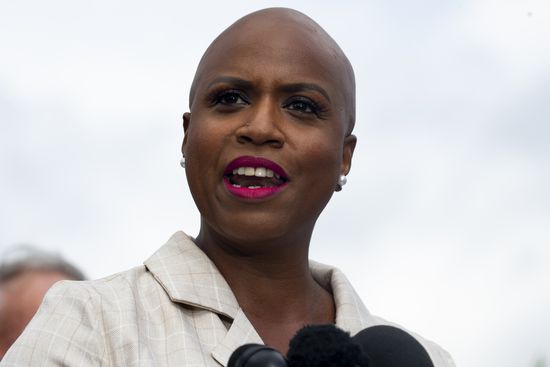 Democratic Representative Massachusetts Ayanna Pressley Speaks ...