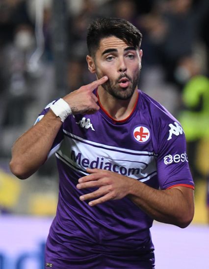 Fiorentinas Midfielder Riccardo Sottil Celebrates After Editorial Stock ...