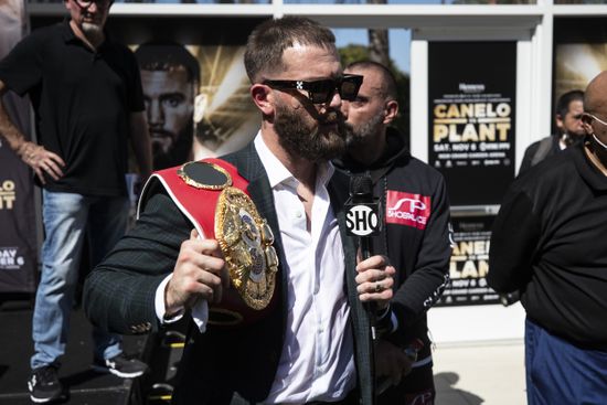 Us Boxer Caleb Plant Talks Press Editorial Stock Photo - Stock Image ...