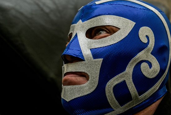 Wrestler Huracan Ramirez Poses Photos During Editorial Stock Photo ...