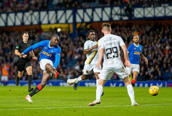 Joe Aribo Rangers Shoots Goal Past Editorial Stock Photo - Stock Image ...