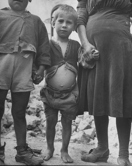 April 1946 Starving Ragged Child During Editorial Stock Photo - Stock ...