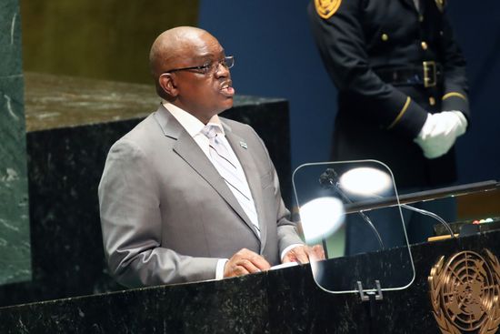 President Botswana Mokgweetsi Eric Keabetswe Masisi Editorial Stock ...