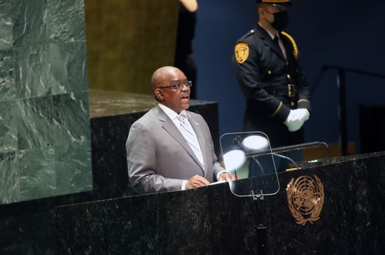 President Botswana Mokgweetsi Eric Keabetswe Masisi Editorial Stock ...