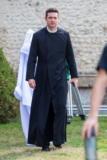 Actor Tom Brittney Vicar Filming New Editorial Stock Photo - Stock ...