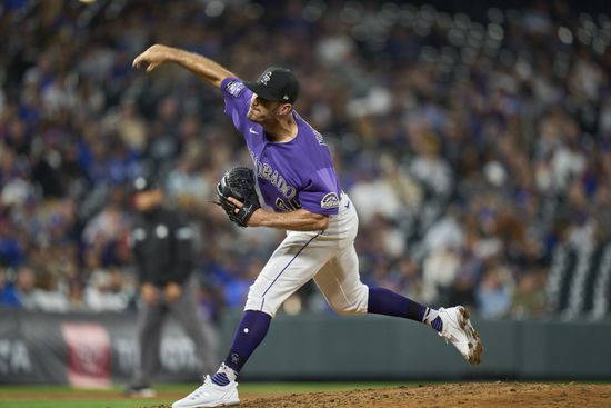 Colorado Pitcher Tyler Kinley 40 Throws Editorial Stock Photo - Stock ...