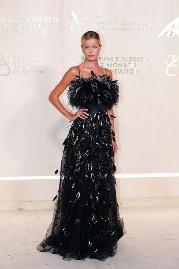Norwegian Model Frida Aasen Attends Montecarlo Editorial Stock Photo ...