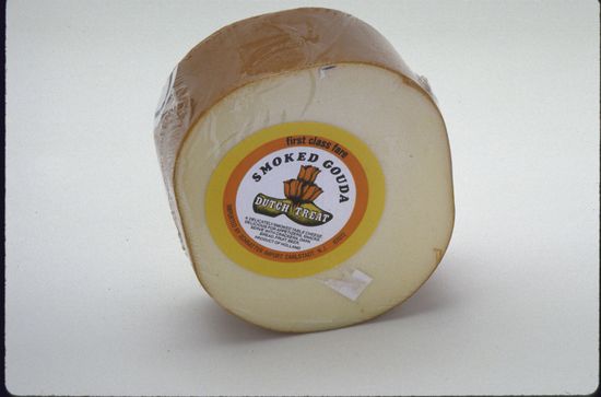 Smoked Gouda Cheese Imported Holland Product Editorial Stock Photo ...