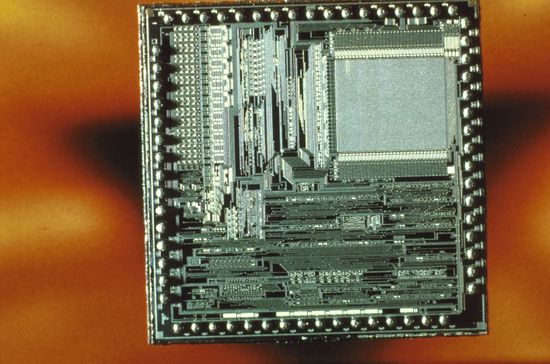 Magnified View Ibm Computer On Chip Editorial Stock Photo - Stock Image ...