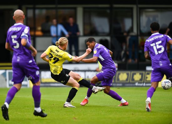 Luke Armstrong Harrogate Town Shoots Goal Editorial Stock Photo - Stock ...