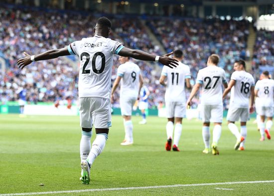 Maxwell Cornet Burnley Celebrates Scoring His Editorial Stock Photo ...